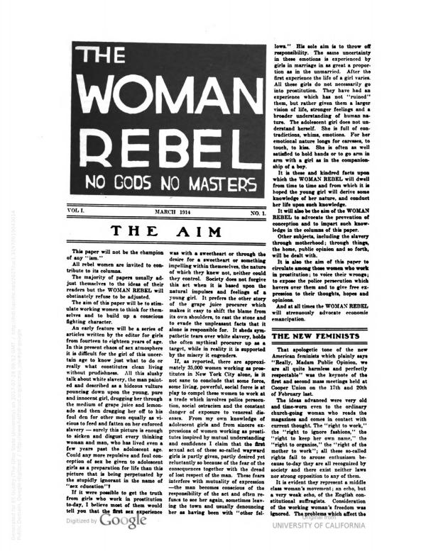 The Woman Rebel | libcom.org